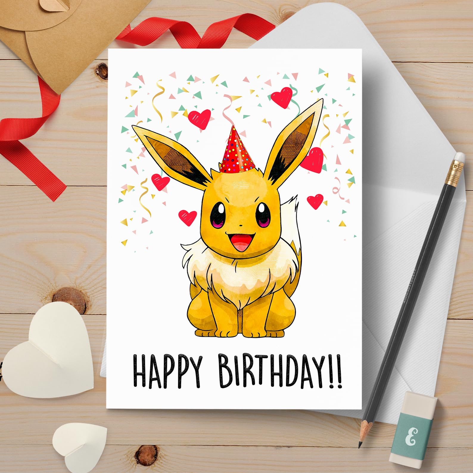 Eve Birthday Card | Cute Birthday Card | Art | Blank Card