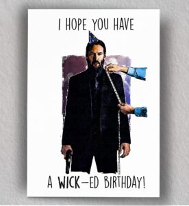 a wicked birthday card | badass birthday card for boyfriend | husband | blank card