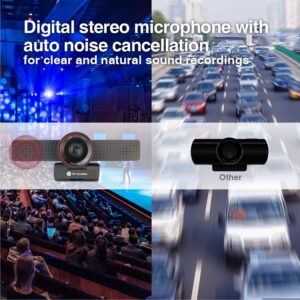 AV Access USB Speakerphone 360° Voice Pickup 4 Mics + 1080P Webcam Noise Cancelling