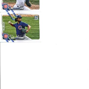 2021 Topps Complete (Series 1 & 2) Chicago Cubs Team Set of 22 Cards: David Bote(#4), Jose Quintana(#37), Yu Darvish(#60), Ian Happ(#110), Nico Hoerner(#116), Willson Contreras(#165), Tyler Chatwood(#184), Albert Almora Jr.(#232), Anthony Rizzo(#241), Jon