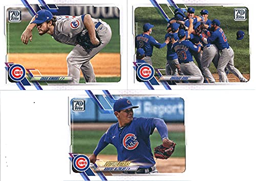 2021 Topps Complete (Series 1 & 2) Chicago Cubs Team Set of 22 Cards: David Bote(#4), Jose Quintana(#37), Yu Darvish(#60), Ian Happ(#110), Nico Hoerner(#116), Willson Contreras(#165), Tyler Chatwood(#184), Albert Almora Jr.(#232), Anthony Rizzo(#241), Jon