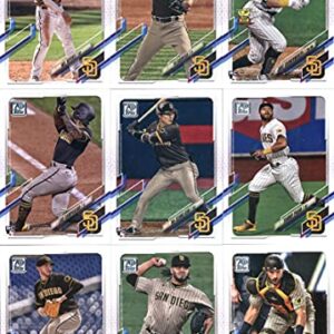 2021 Topps Complete (Series 1 & 2) San Diego Padres Team Set of 26 Cards: Fernando Tatis Jr.(#1), Mitch Moreland(#38), Garrett Richards(#140), Manny Machado(#192), Luis Patiño(#205), Francisco Mejia(#248), Trent Grisham(#249), Chris Paddack(#259), Mike Cl