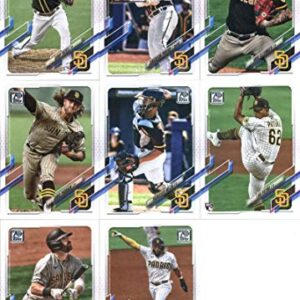 2021 Topps Complete (Series 1 & 2) San Diego Padres Team Set of 26 Cards: Fernando Tatis Jr.(#1), Mitch Moreland(#38), Garrett Richards(#140), Manny Machado(#192), Luis Patiño(#205), Francisco Mejia(#248), Trent Grisham(#249), Chris Paddack(#259), Mike Cl