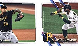 2021 Topps Complete (Series 1 & 2) Pittsburgh Pirates Team Set of 17 Cards: Colin Moran(#114), Josh Bell(#130), Mitch Keller(#133), Chris Archer(#148), Trevor Williams(#199), Adam Frazier(#216), Pittsburgh Pirates(#251), Kevin Kramer(#344), Keone Kela(#35