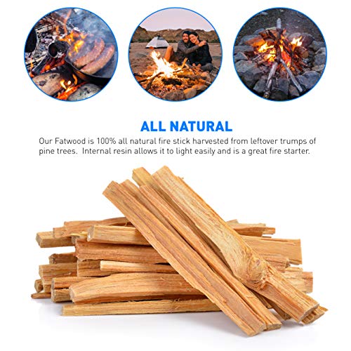 Approx. 120 Eco-Stix Fatwood Starter Kindling Firewood Sticks Wood Stoves Camping Firestarter Fire Pit BBQ, 10 Lbs