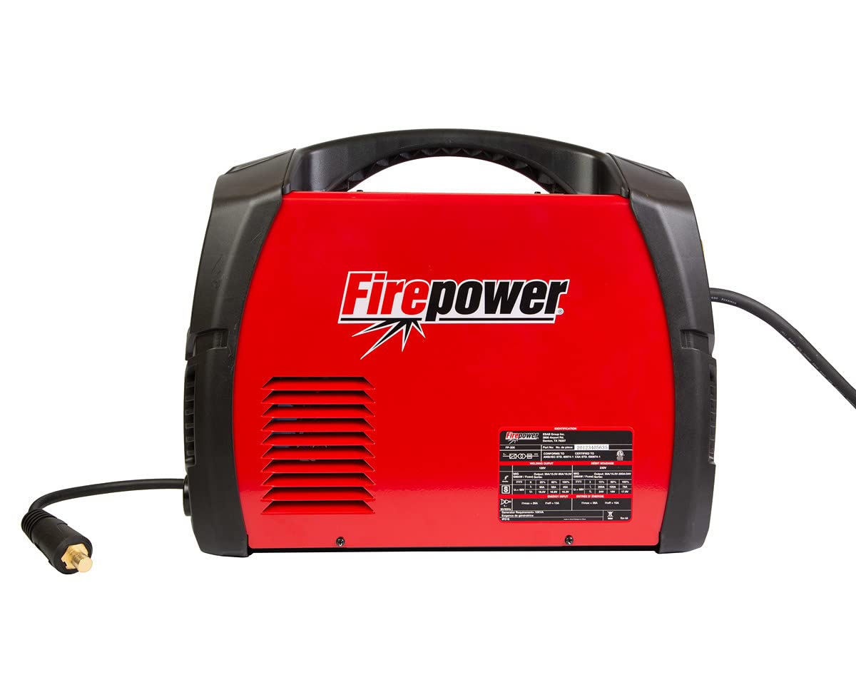 FIREPOWER 1444-1200 FP-200 2-in1 MIG, Flux Cored Welding System, 200A Output, 120-230V, 3/8" Max Thickness, Includes Tweco Fusion 180 MIG Gun, Victor GF250 Regulator, Clamp, Power Adapter, Wire Spool