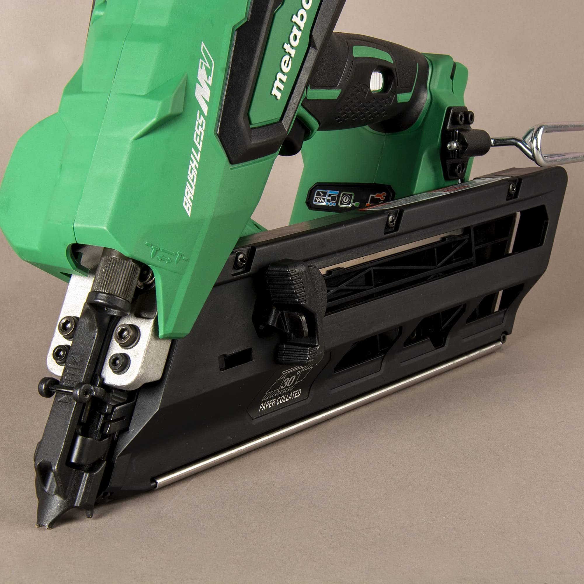 Metabo HPT 36V MultiVolt Cordless Paper Strip Framing Nailer | Includes Battery and Charger | NR3690DC