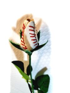 sport roses baseball softball basketball volleyball soccer (baseball) (1 rose)