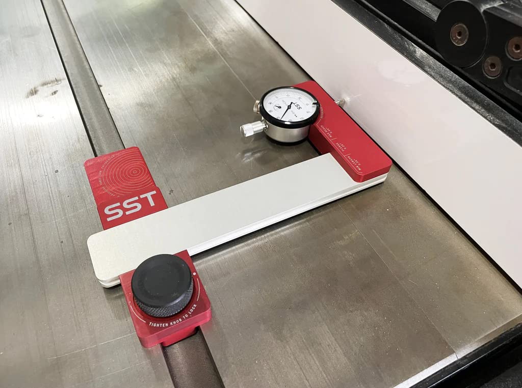 SST Saw Gauge Calibrator System | High Precision Alignment for Saws, Fences, Sleds, or Jigs | Adjustable Measurement with 1/2 In. Dial Indicator