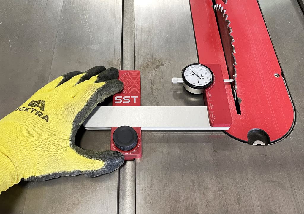 SST Saw Gauge Calibrator System | High Precision Alignment for Saws, Fences, Sleds, or Jigs | Adjustable Measurement with 1/2 In. Dial Indicator