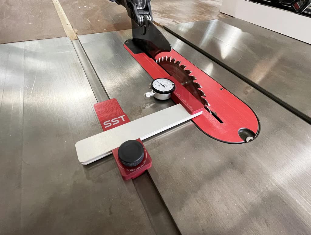 SST Saw Gauge Calibrator System | High Precision Alignment for Saws, Fences, Sleds, or Jigs | Adjustable Measurement with 1/2 In. Dial Indicator