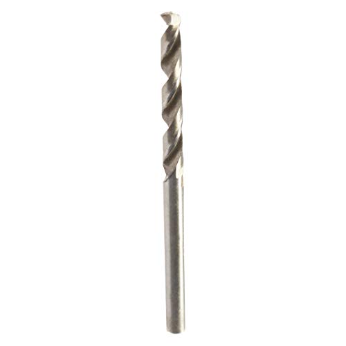 Auniwaig 10pcs Twist Drill Bit, 2.5mm HSS-6542 Straight Shank Drill Bit- 135° Tip, for Metal, Steel, Wood, Plastic, Copper, Aluminum Alloy, Stainless Steel Silver