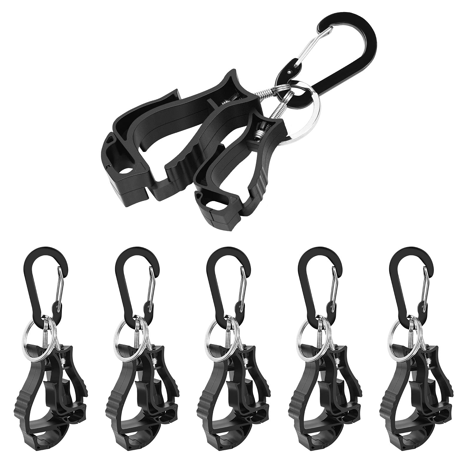 NANHONG 6 Pieces glove clips for work Glove Holder Clip, Construction Worker for Glasses Helmets Glove Grabber Clip, Golf glove holder for duty belt.