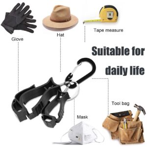 NANHONG 6 Pieces glove clips for work Glove Holder Clip, Construction Worker for Glasses Helmets Glove Grabber Clip, Golf glove holder for duty belt.