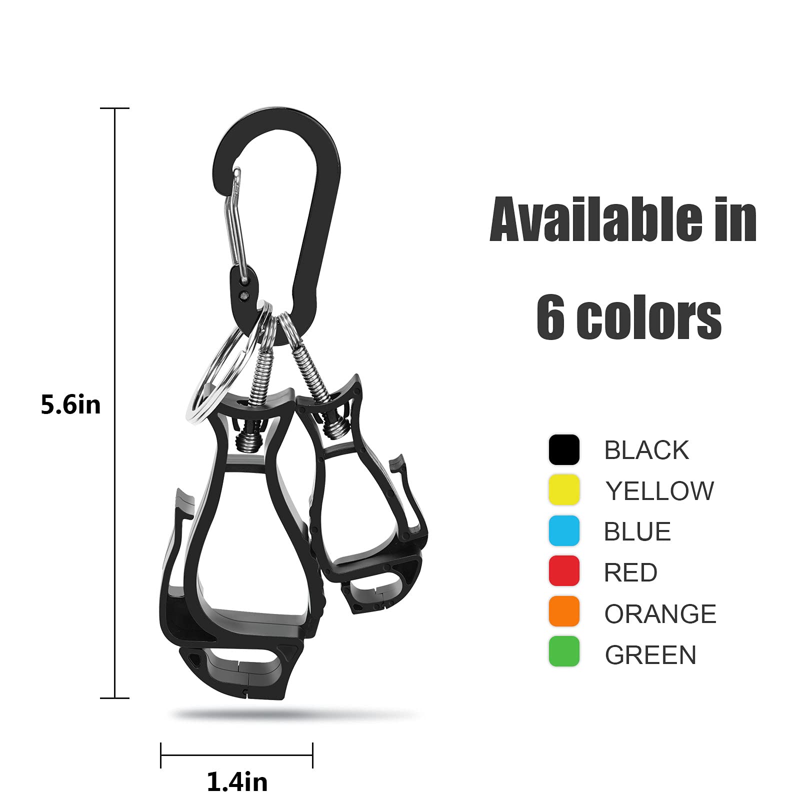 NANHONG 6 Pieces glove clips for work Glove Holder Clip, Construction Worker for Glasses Helmets Glove Grabber Clip, Golf glove holder for duty belt.