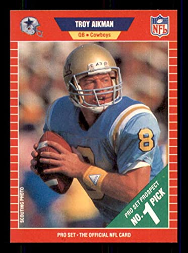 Troy Aikman Rookie Card 1989 Pro Set #490