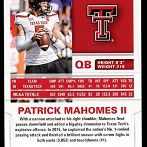 2017 Score Rookies #403 Patrick Mahomes II NM-MT RC Rookie Chiefs Red Raiders