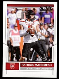 2017 score rookies #403 patrick mahomes ii nm-mt rc rookie chiefs red raiders