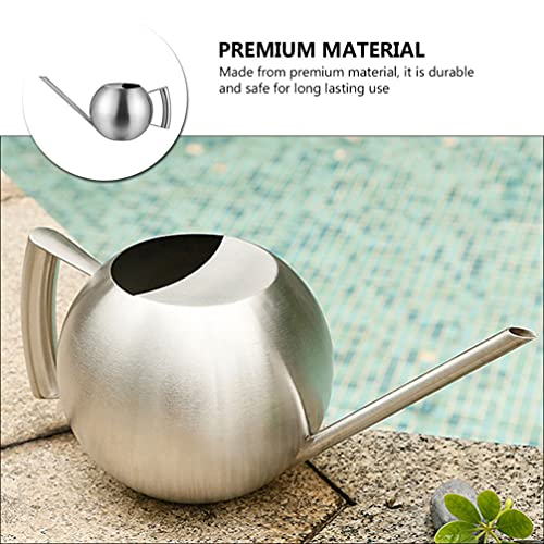 Cabilock 1pc Stainless Steel Shower Flower Spray Bottle Watering Pot for Plant Metal Watering Bucket Flower Gardening Tool Watering Kettle Metal Waterbottle Watering Can Sprinkle Water