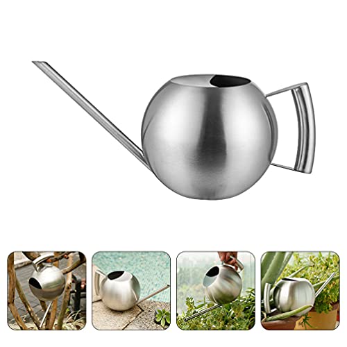 Cabilock 1pc Stainless Steel Shower Flower Spray Bottle Watering Pot for Plant Metal Watering Bucket Flower Gardening Tool Watering Kettle Metal Waterbottle Watering Can Sprinkle Water