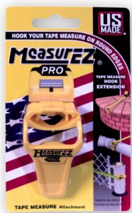 blue heron measurez pro tape measure adapter - accurate measuring tool - pipe fence steel extension