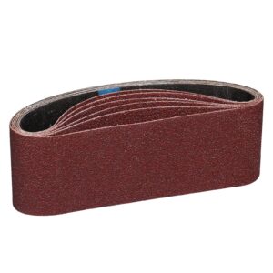 potuinom 3 x 21 inch sanding belts 40 grits - 6 pack 3 x 21'' belt sander sanding belts best aluminum oxide sanding belt for sanding wood,metal and paint