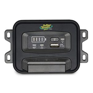 battery tender 10 amp pwm solar charge controller with led status indicator for 12 volt/24 volt lead acid, agm, and gel batteries