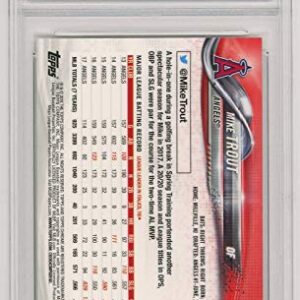 Mike Trout 2018 Topps Chrome Batting #100 Baseball Card Graded PSA 10 GEM MINT