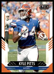 2021 score #322 kyle pitts rc rookie card florida gators official nfl football trading card in raw (nm or better) condition