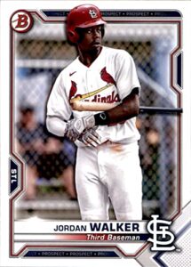 2021 bowman prospects #bp-146 jordan walker st. louis cardinals baseball nm-mt