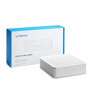 hitron coda docsis 3.1 modem | pairs with any wifi router or mesh wifi | certified with comcast xfinity, charter spectrum, cox | 10x faster than docsis 3.0 | cable modem with 2x 1 gbps ethernet ports