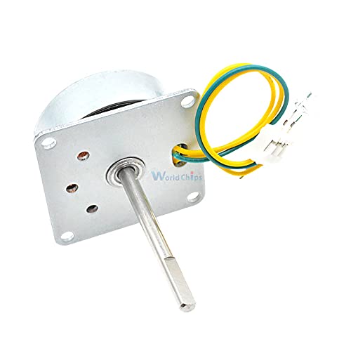 Three-Phase 3 Phase AC Micro Brushless Generator Mini Wind Hand Generator Motor with Led Lamp Bead 3-24V DIY for Arduino