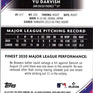 2021 TOPPS FINEST #6 YU DARVISH PADRES BASEBALL MLB