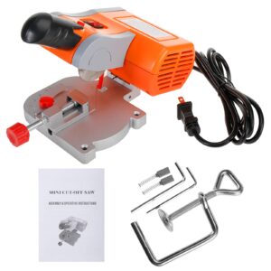 luckyhigh mini benchtop cut-off miter saw 2" blade 1/2" cutting depth mini bench cutting metal wood plastic