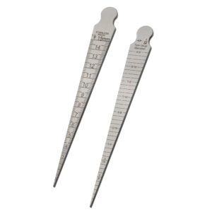 GZTIGWELD 1-15mm 1/32-5/8 Stainless Taper Welding Gauge Test Ulnar Welder Inspection Inch & Metric