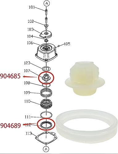 904689 and 904685 replacement nailer head valve seal for Porter Cable FN250B FN251