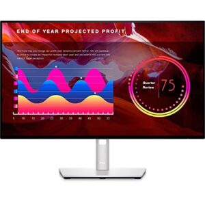 Dell UltraSharp 23.8 Inch Adjustable Monitor FHD (Full HD) Infinity Edge - U2422H, 1920x1080 16:9 8ms, 16.7 Million Colors, Color Gamut 100% sRGB, Tilt, Swivel, Pivot, Height Adjustable (Renewed)