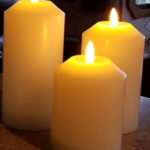 LED Lytes Flameless Candles with Timer, LED Candles, Battery Operated Candles Set of 3 Decorative Homr Decor Candle