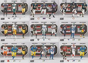 2021 panini score football cards 3d insert set (15 cards) troy polamalu lawrence taylor bosa watt donald mack reed and more