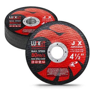 LUCKUT Cut-Off Wheels Cutting Wheel Disc 4-1/2"x3/64''x7/8'' Thin Metal Stainless Steel Cutting Cut Off Disc Blades Grinding Wheel for Angle Grinders 25-Pack