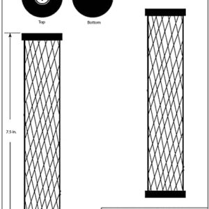 Westbrass F400R Replacement Filter Cartridges for F400 Under Sink In-line Filter Unit and Instant Hot or Pure Water Dispenser Faucets, White (2-Pack)