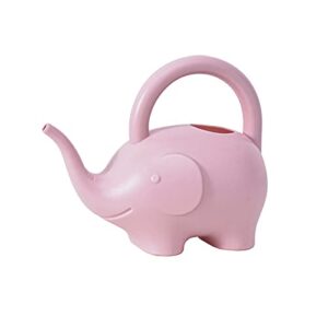 indoor watering can, elephant watering can anti-slid handle cute plastic creative for house bonsai plants garden flower pink 1