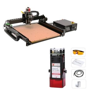 foxalien 4040-xe cnc router machine 300w spindle + 20w laser module kit