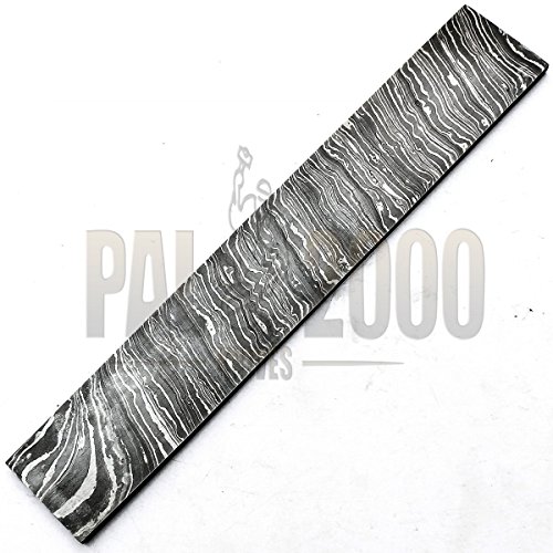 PAL 2000 KNIVES Pattern - Handmade Damascus Steel Bar - Custom Damascus Steel Billet, Blank Blade - 15"x3"x5mm, Ssga-9932