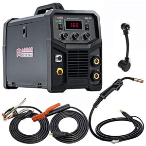 mig-160, professional 160-amp mig/tig/stick arc dc inverter welder, 3-in-1 multifunction, spool gun weld aluminum: spg15180 & spg15250