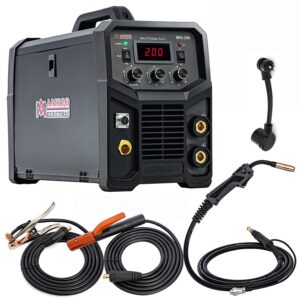 mig-200, professional 200-amp mig/tig/stick arc dc inverter welder, 3-in-1 multifunction, spool gun weld aluminum-spg15250