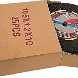 WA 25PACK - 4"x 0.045"x3/8" Thin Cut Off Disc, Die Grinder Tool Accessories Discs Cutting Wheel, 4 inch Cutoff Blade 3/8 in Arbor for General Metal, Steel, Stainless, Wood