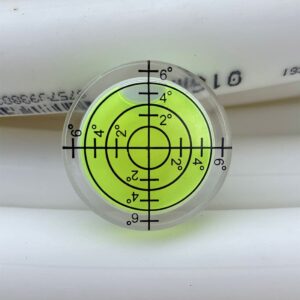 3Pcs Circular Bubble Level Bullseye Degree Marked Surface Round Spirit Levels Measuring Tool for Leveling Phonograph, Camera, Turntable, Tripod, Telescope (32X7mm)