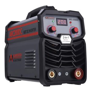 arc-200, 200-amp stick arc & lift-tig combo welder, 100-250v wide voltage, 80% duty cycle, compatible with all electrodes: e6010 e6011 e6013 e7014 e7018 etc.