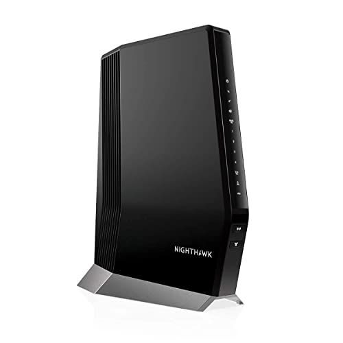 NETGEAR Nighthawk Cable Modem with Built-in WiFi 6 Router (CAX80) - Compatible with All Major Providers | Cable Plans Up to 6Gbps | AX6000 WiFi 6 speed | DOCSIS 3.1 (Renewed)